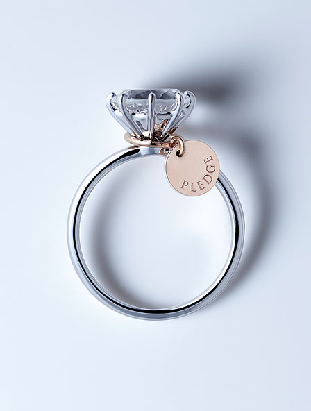 ことほぎ（プレインタイプ メレ・3石・幅2.0mm / ナチュラルタイプ メレなし）｜マリッジ｜結婚指輪・婚約指輪｜俄 NIWAKA